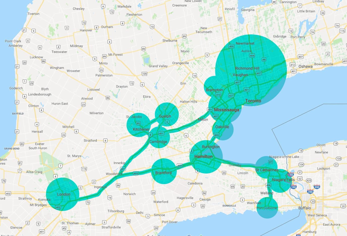 Home-Map - Raw Pet Food Ontario
